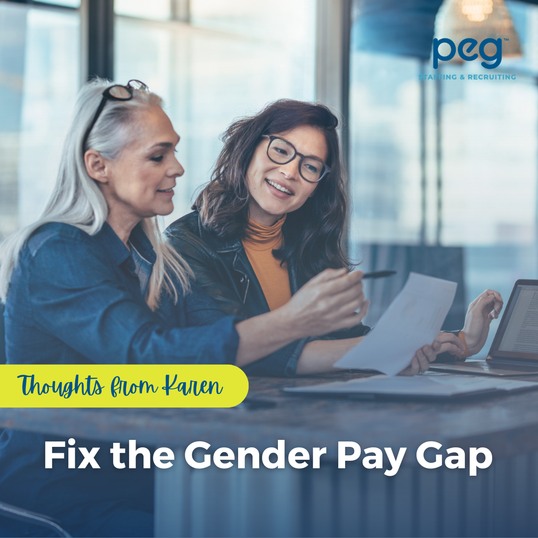 Fix the Gender Pay Gap - PEG Staffing